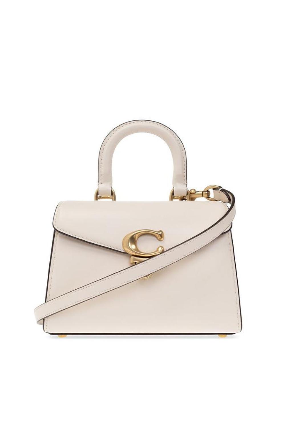 Coach Sammy 21 Logo Plaque Top Handle Bag