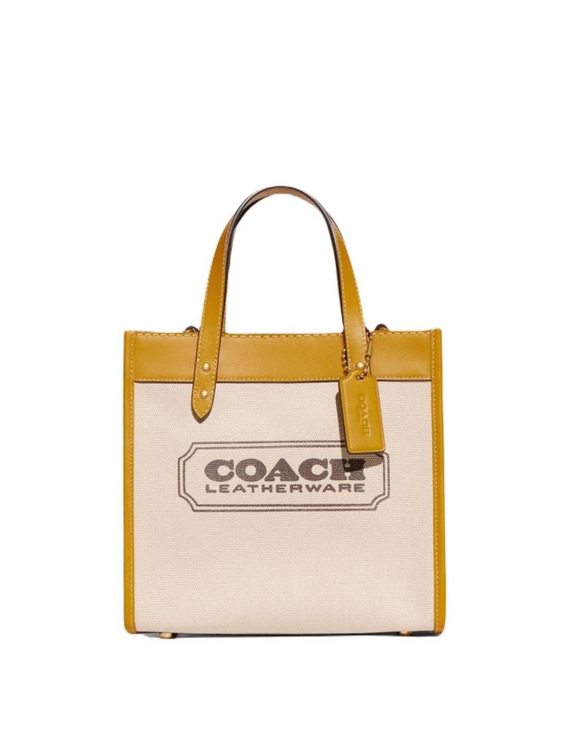 Coach Field Logo Detailed Tote Bag